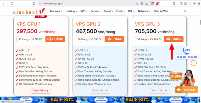 [2025] Thuê VPS GPU Giá Rẻ 297K | Treo Games & Tools Mượt