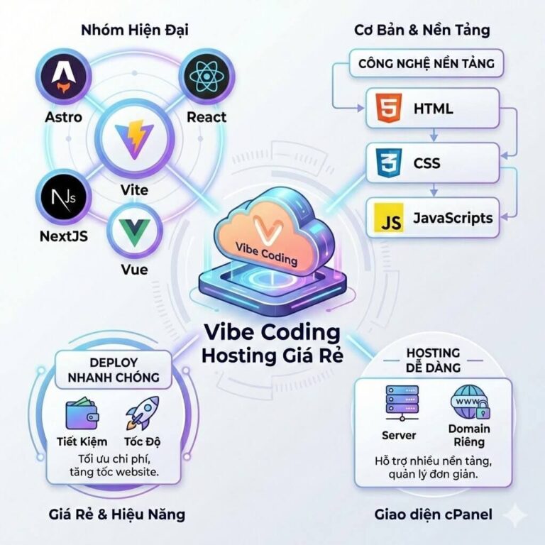 [2026] Thuê Hosting Vibe Coding | Deploy Website Chỉ 1 Click